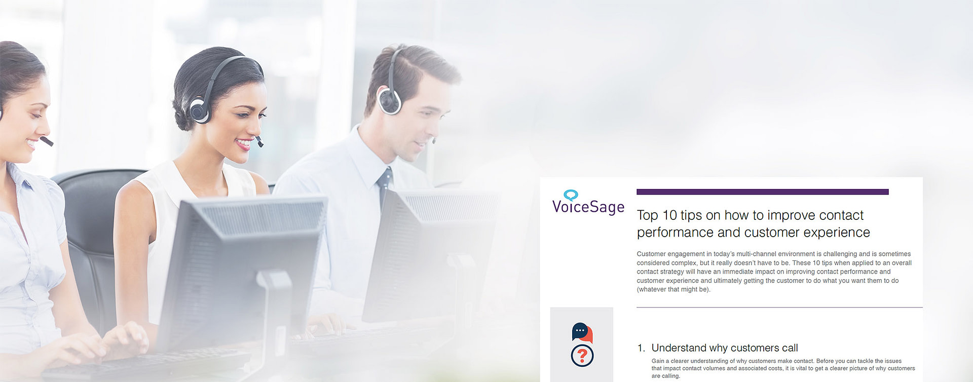 Top 10 Tips to Improve Contact Centre Performance and CX: VoiceSage